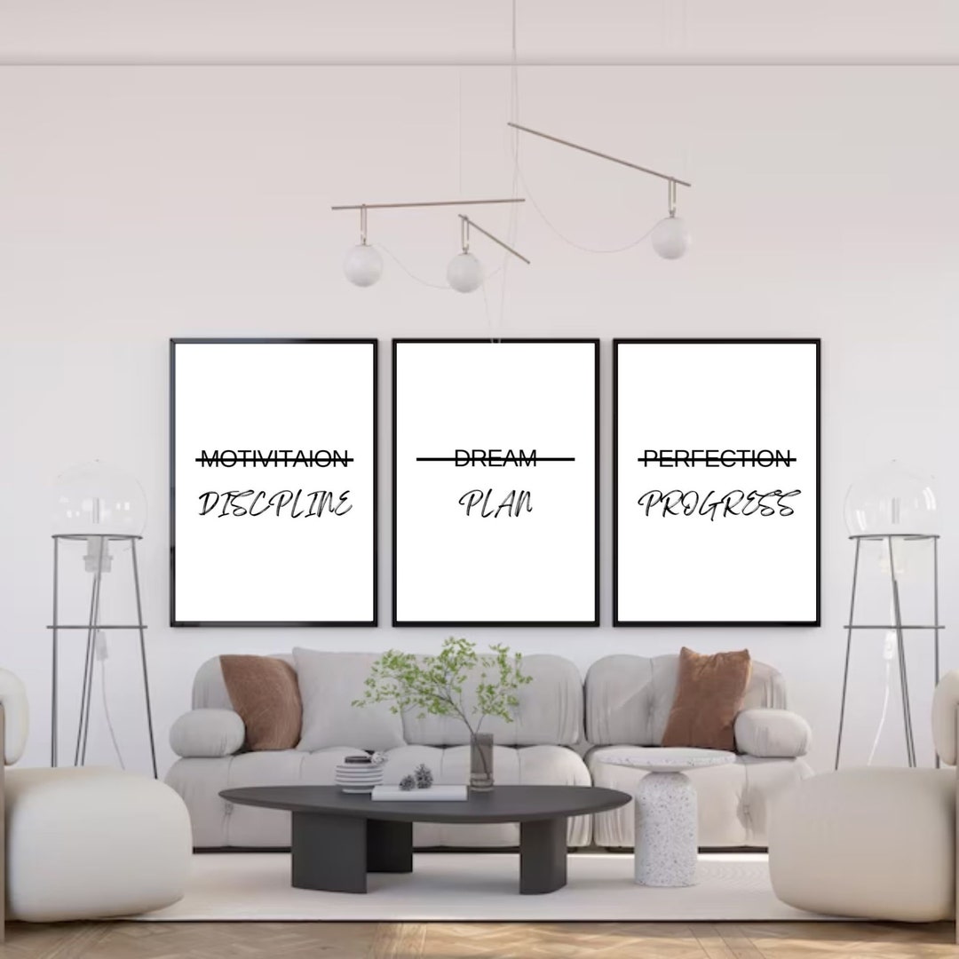 3 Printable Motivational Posters Bundle, Positive Mindset Posters ...