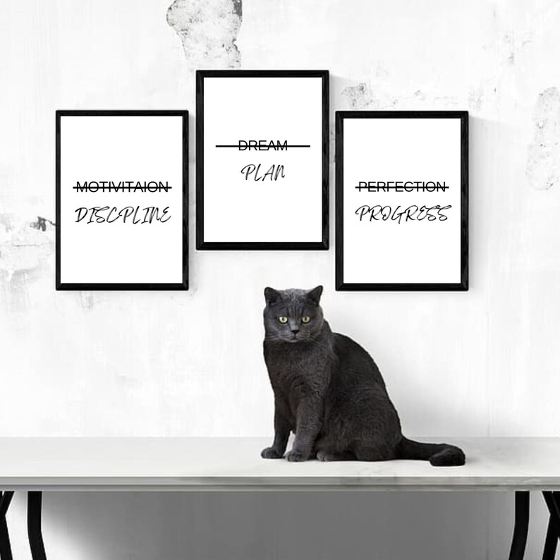 3 Printable Motivational Posters Bundle, Positive Mindset Posters ...