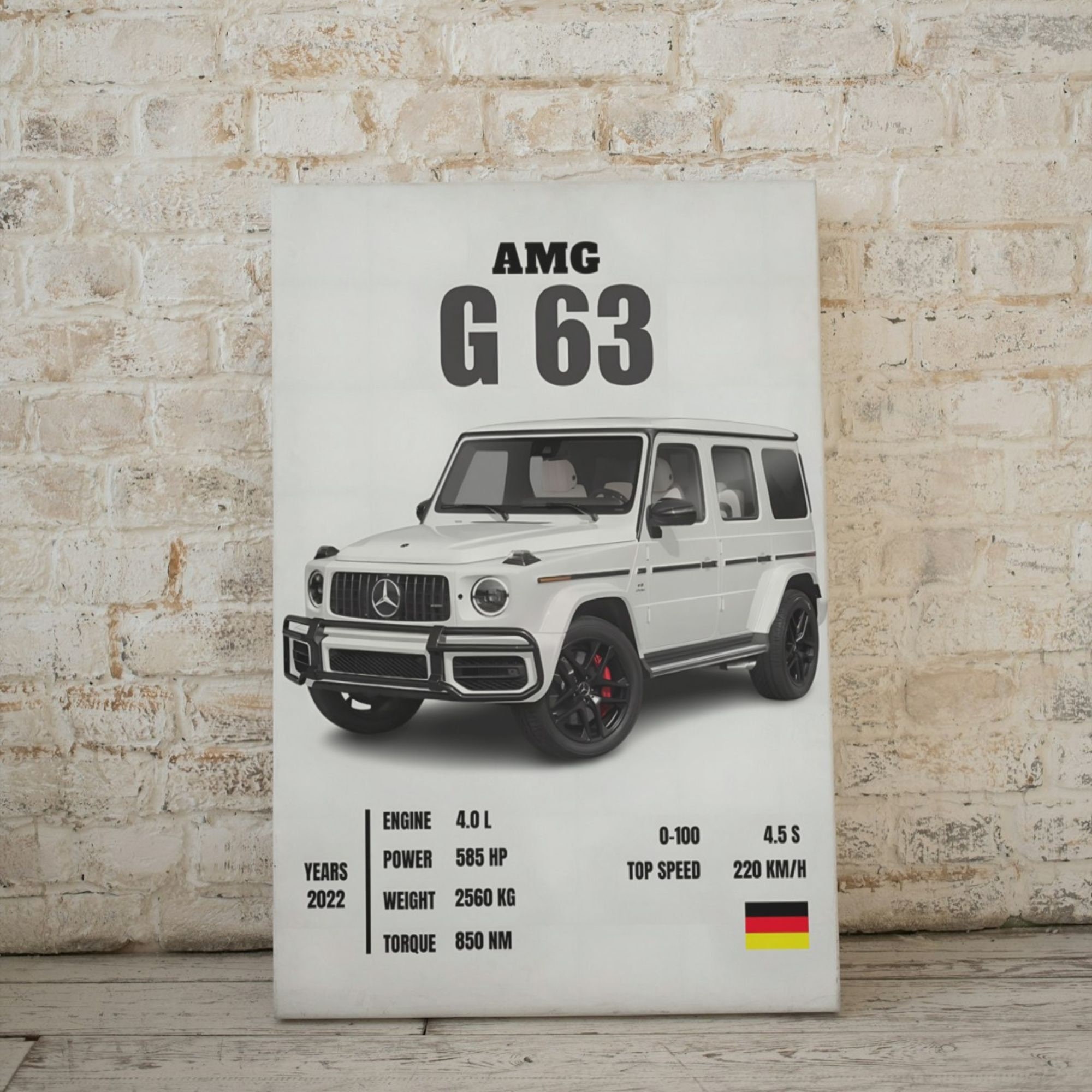Mercedes G63 Supercar Car Poster, Instant Download Print Wall Art for ...