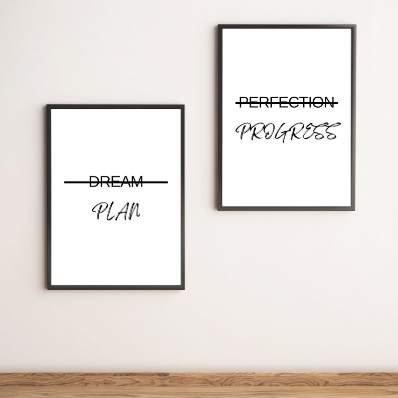3 Printable Motivational Posters Bundle, Positive Mindset Posters ...