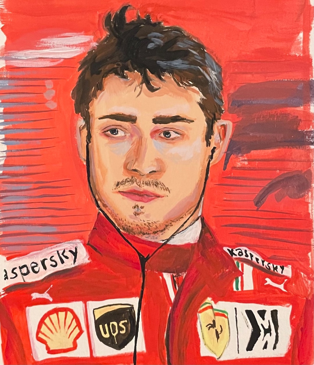Charles Leclerc Original Gouache Painting - Etsy