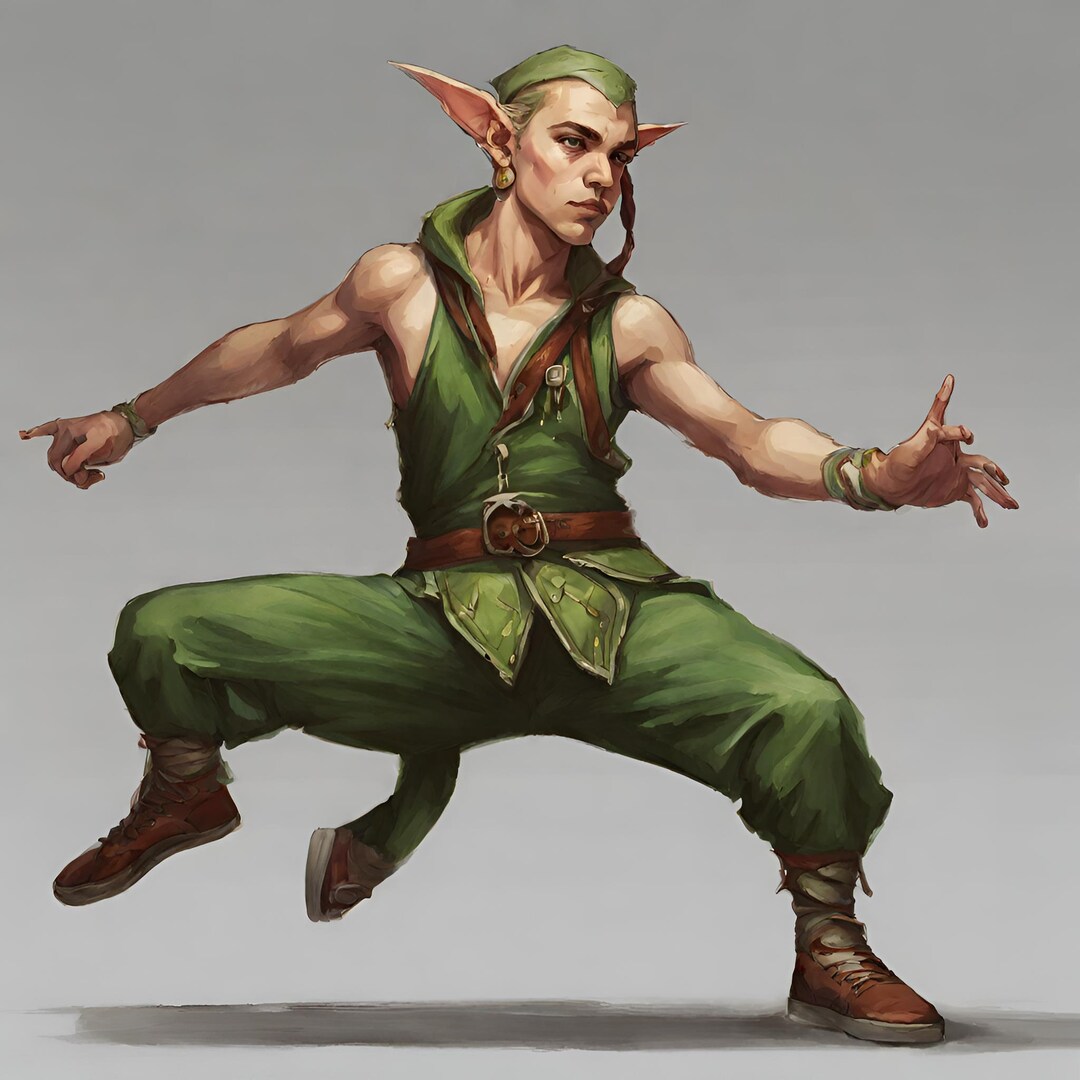 D&D 5e Character Sheet - Kaelen, Half-elf Monk/bard - Etsy