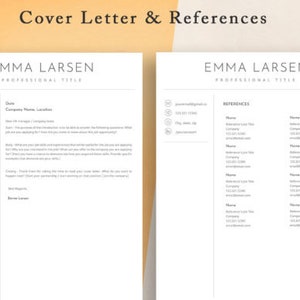 ATS Resume Template Word & Google Docs, Minimalist Resume Template ...