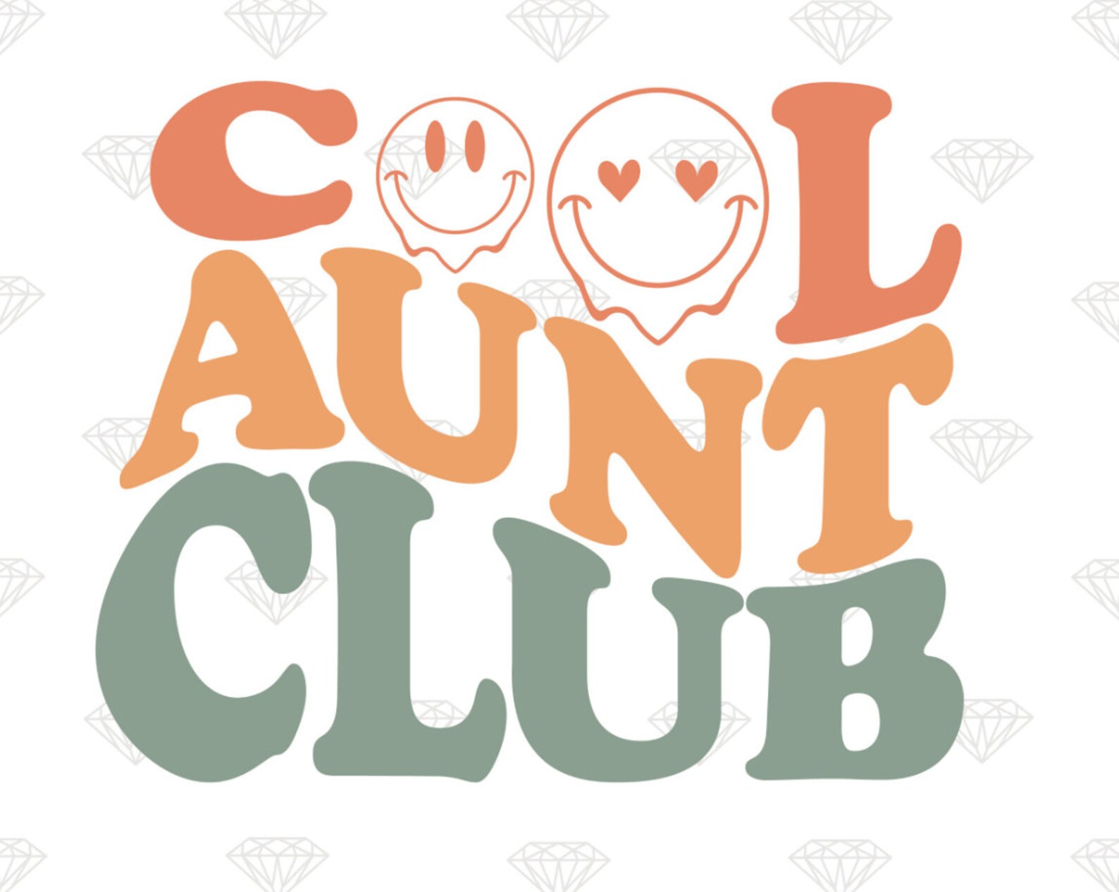Cool Aunt Club Png Aunts Club Shirt Aunt Life Png Wavy - Etsy