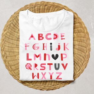 ABC I Love You PNG, Retro Alphabet I Love You, Hugs and Kisses Clipart ...