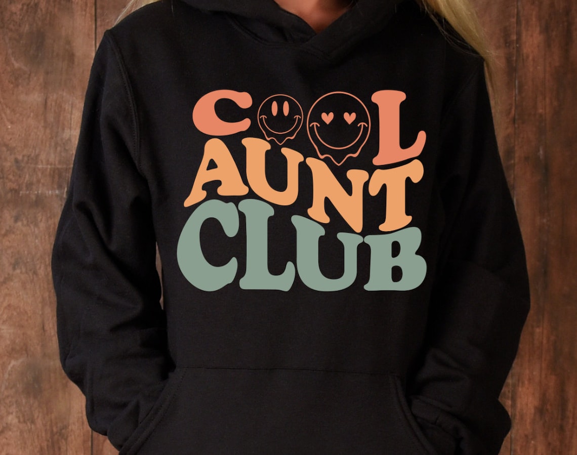 Cool Aunt Club Png, Aunts Club Shirt, Aunt Life Png, Wavy Text, Aunt to ...