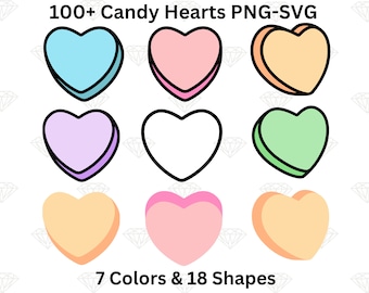 Watercolor Conversation Heart Png - Etsy