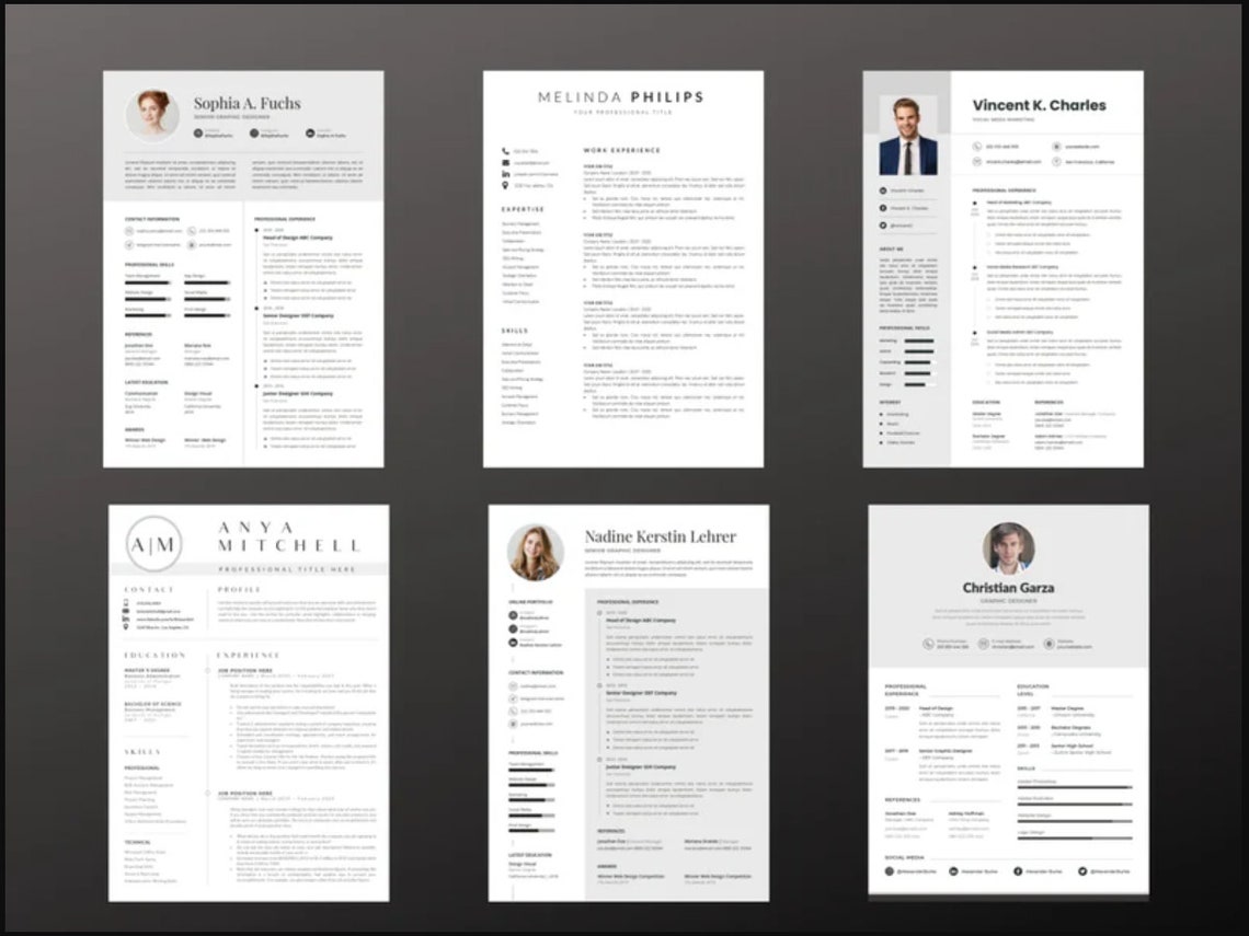 50 Resume Template Bundle CV Template Editable Resume Word - Etsy