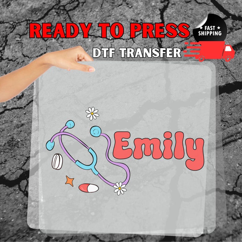 Custom Nurse DTF Transfer, Personalized Medical Heat Transfer With ...