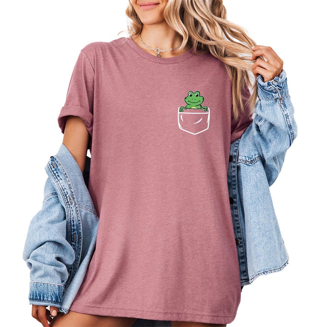 Pocket Frog Shirt, Funny Frog T-shirts, Cute Frog Shirts, Frog Lover ...
