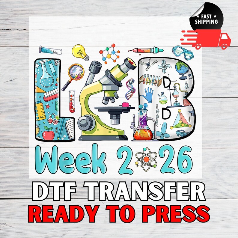 Lab Week 2026 DTF Transfer: Team Lab Iron-on Decal - Etsy