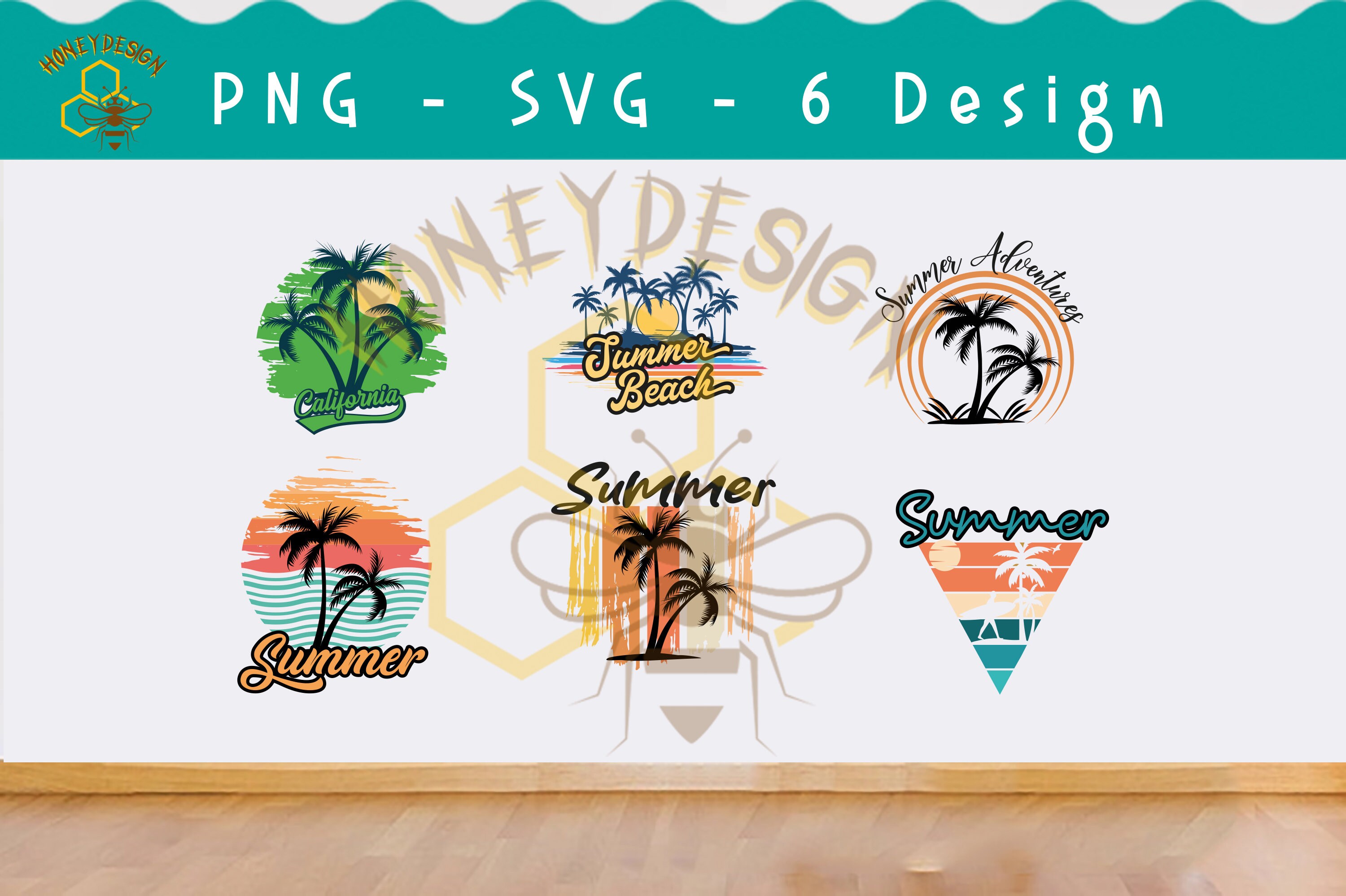 Zomer SVG bundel, zomer PNG, strand SVG, vakantie SVG, zomer gesneden ...