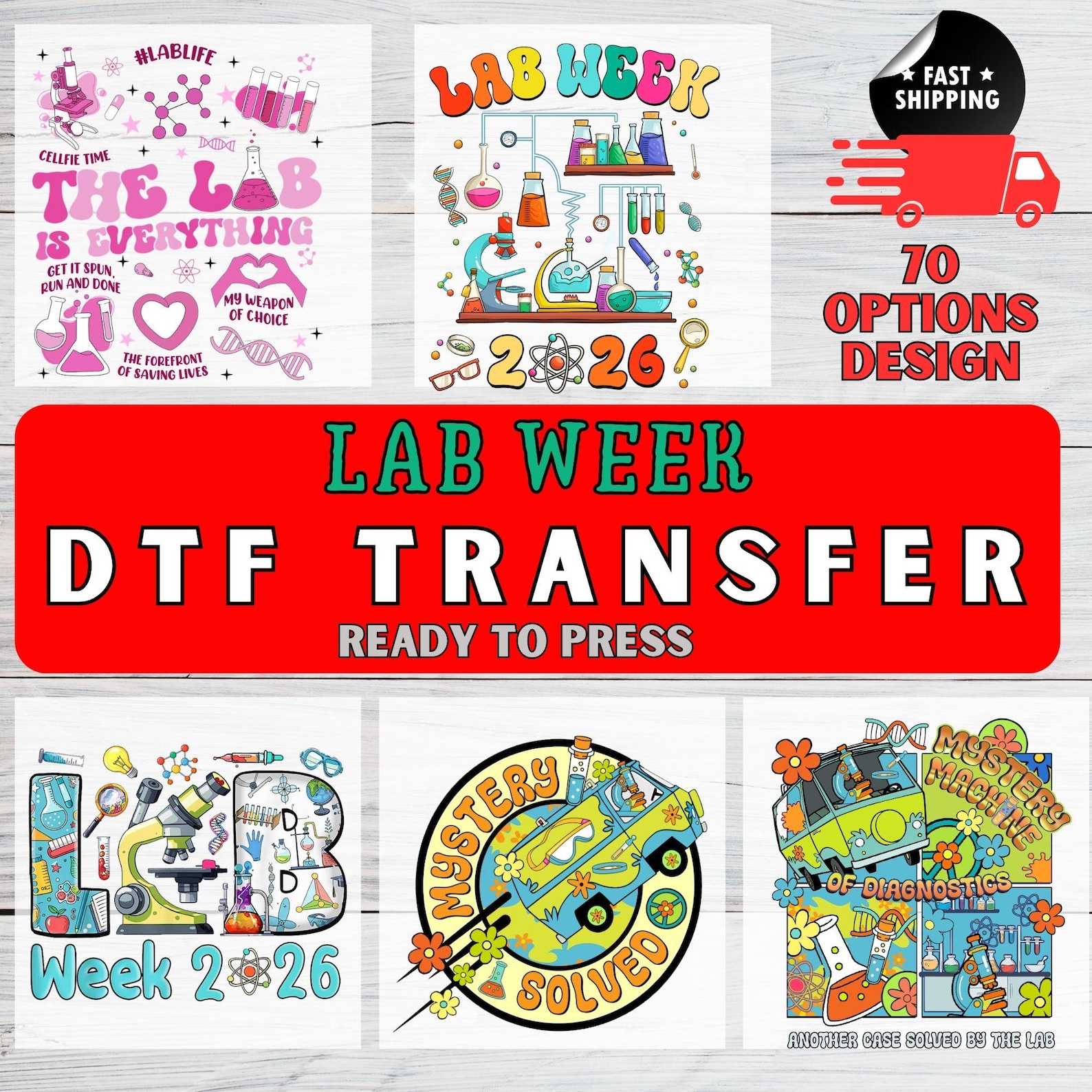 Lab Week 2026 DTF Transfer: Team Lab Iron-on Decal - Etsy