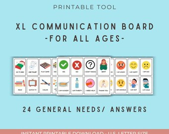 XL Dementia Communication Boards, Printable Communication Boards, PDF ...