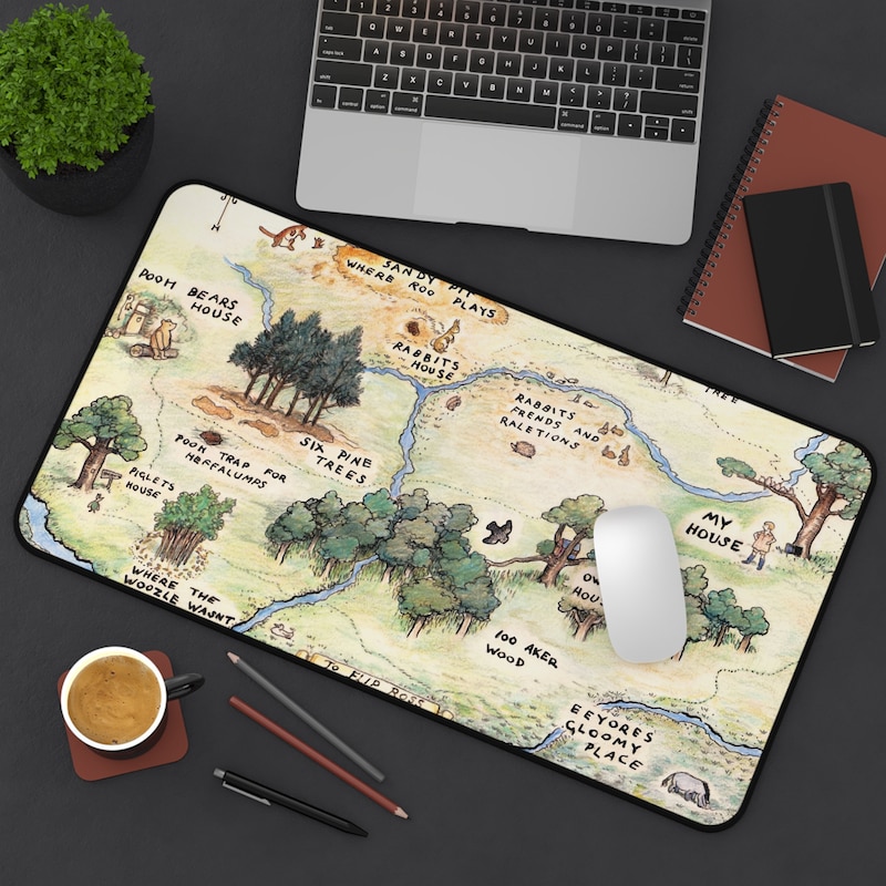 Winnie Pooh Desk Pad - Etsy