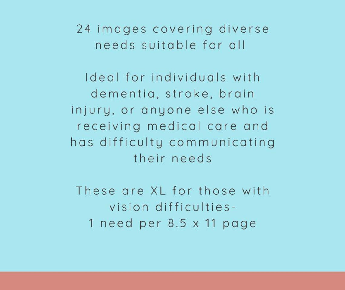 XL Dementia Communication Boards, Printable Communication Boards, PDF ...