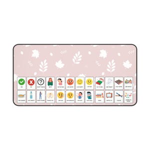 Soft Communication Board, Gift for Nursing Home Resident, Pink Bedside ...