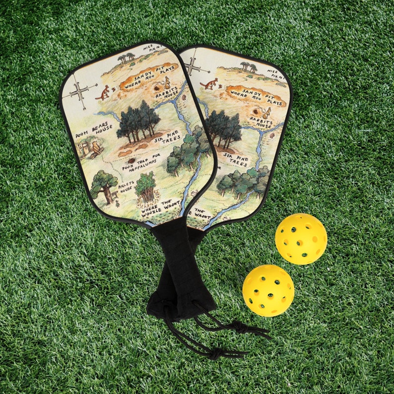 Pooh Pickleball Set, Summer Pickleball Kit, Cute Pickleball Paddles - Etsy