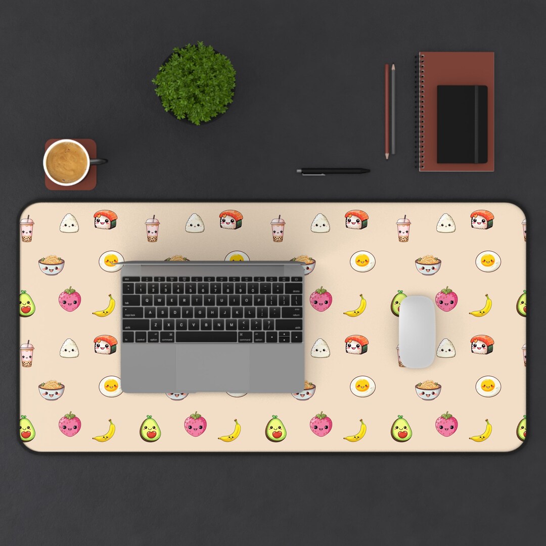 Kawaii Food Desk Mat, TCG Playmat, 2 Sizes, Cute Avocado, for Game Room ...