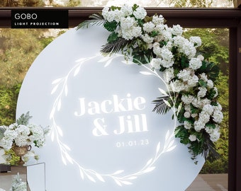 Gobo Light Projection, DIY Wedding Reception Monogram, Digital Template ...