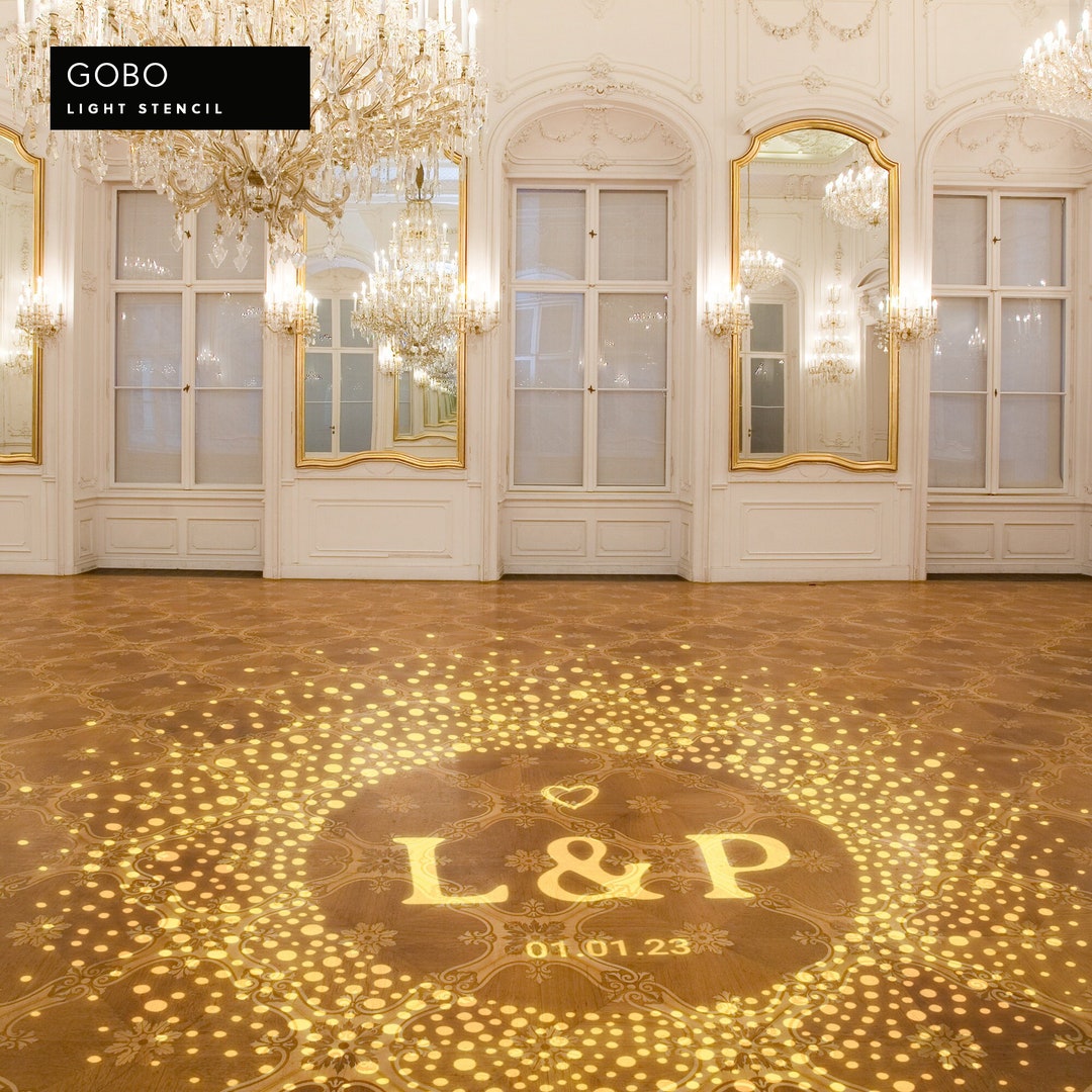 GOBO Light Projection, DIY Wedding Reception Monogram, Digital Template ...