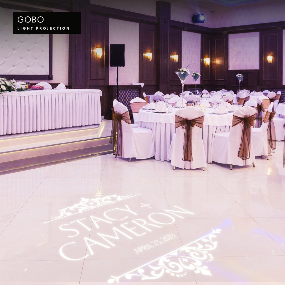 GOBO Light Projection, DIY Wedding Reception Monogram, Digital Template ...