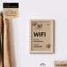 WIFI Network Sign, WIFI Password Sign, Wifi Sign, Template 5x7 and 8 ...