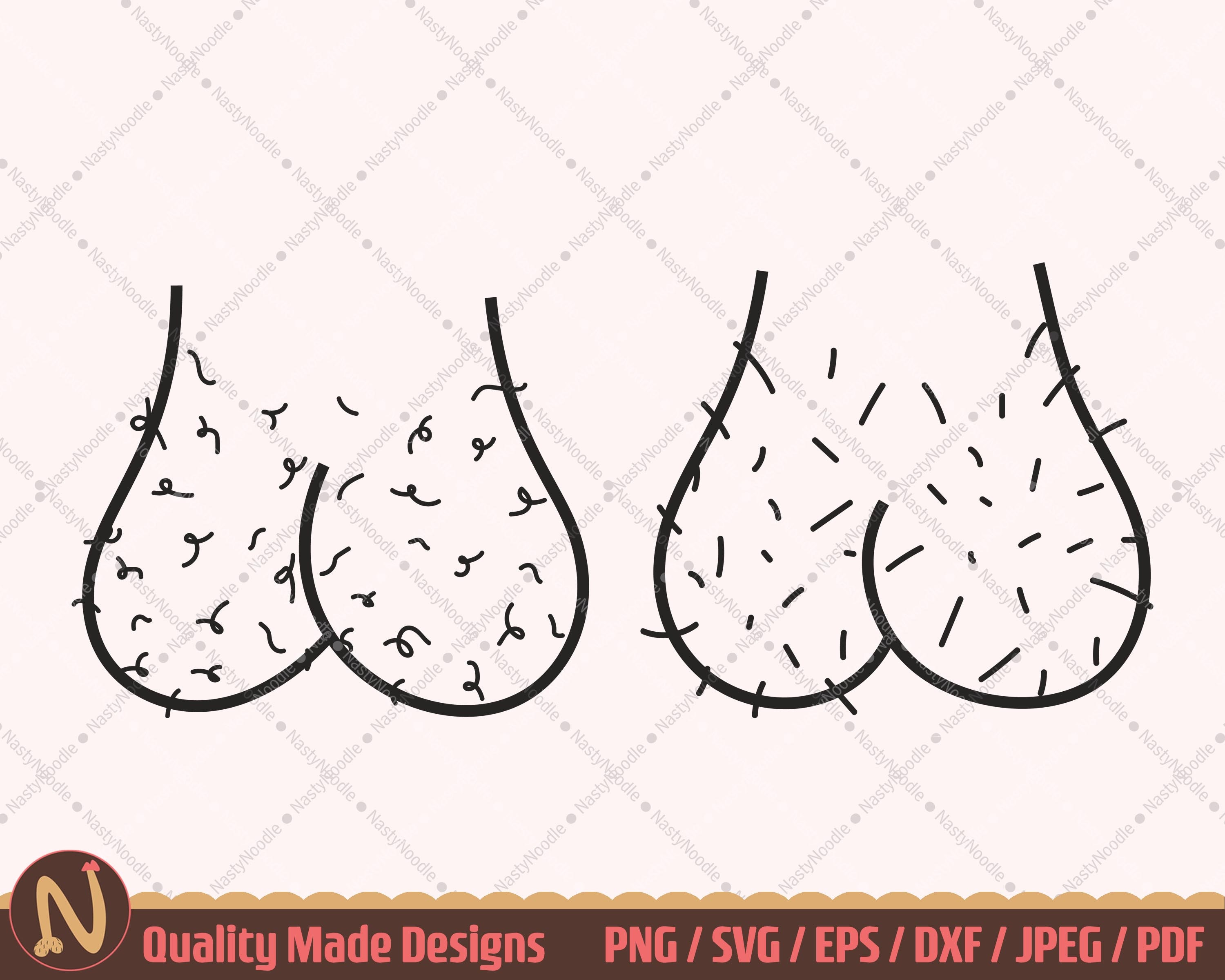Hairy Balls SVG, Old Scrotum Clipart Cut File, Saggy Male Genitals Vector Art, Funny Penis ...