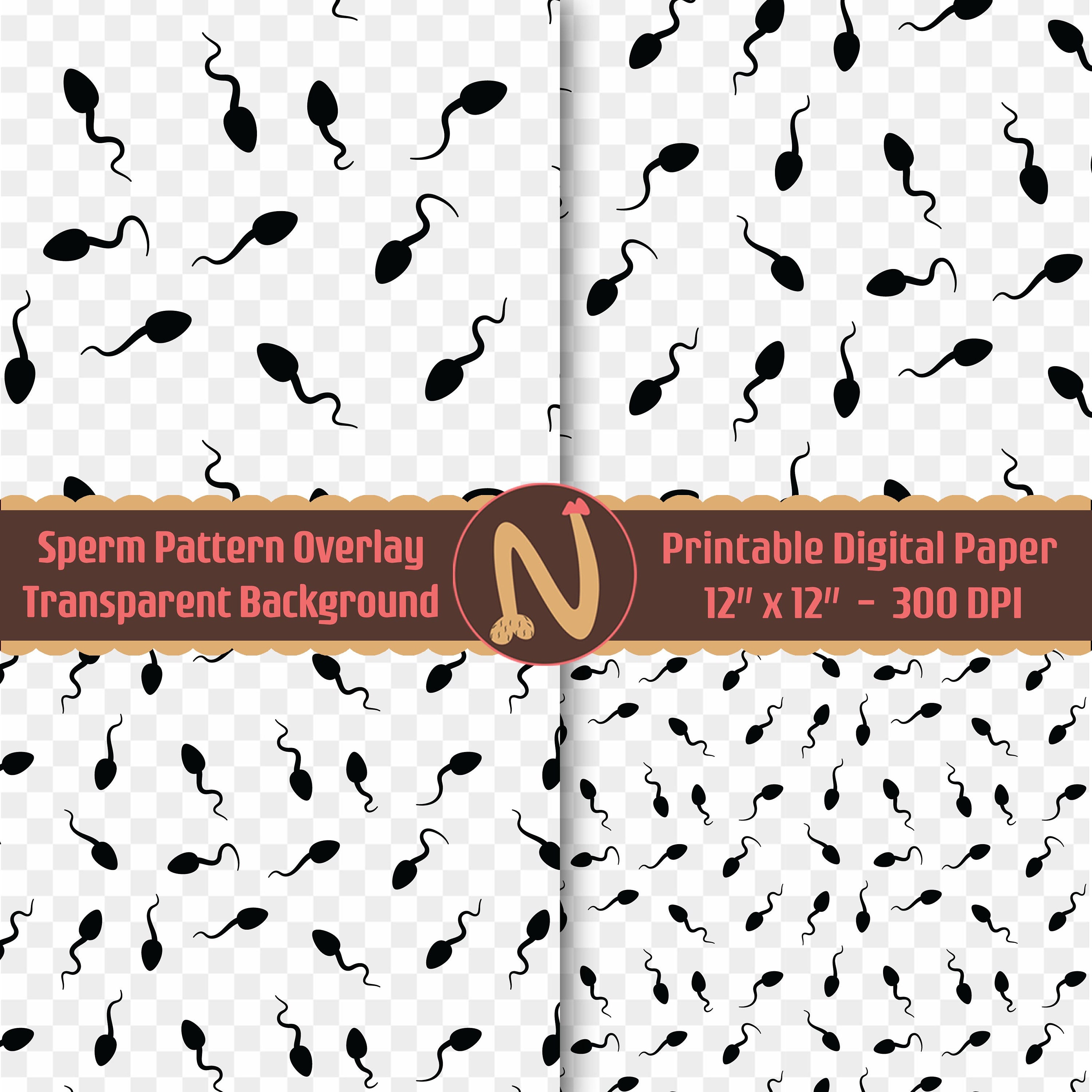 Sperm Pattern Overlay Transparent Digital Background Paper - Etsy Australia
