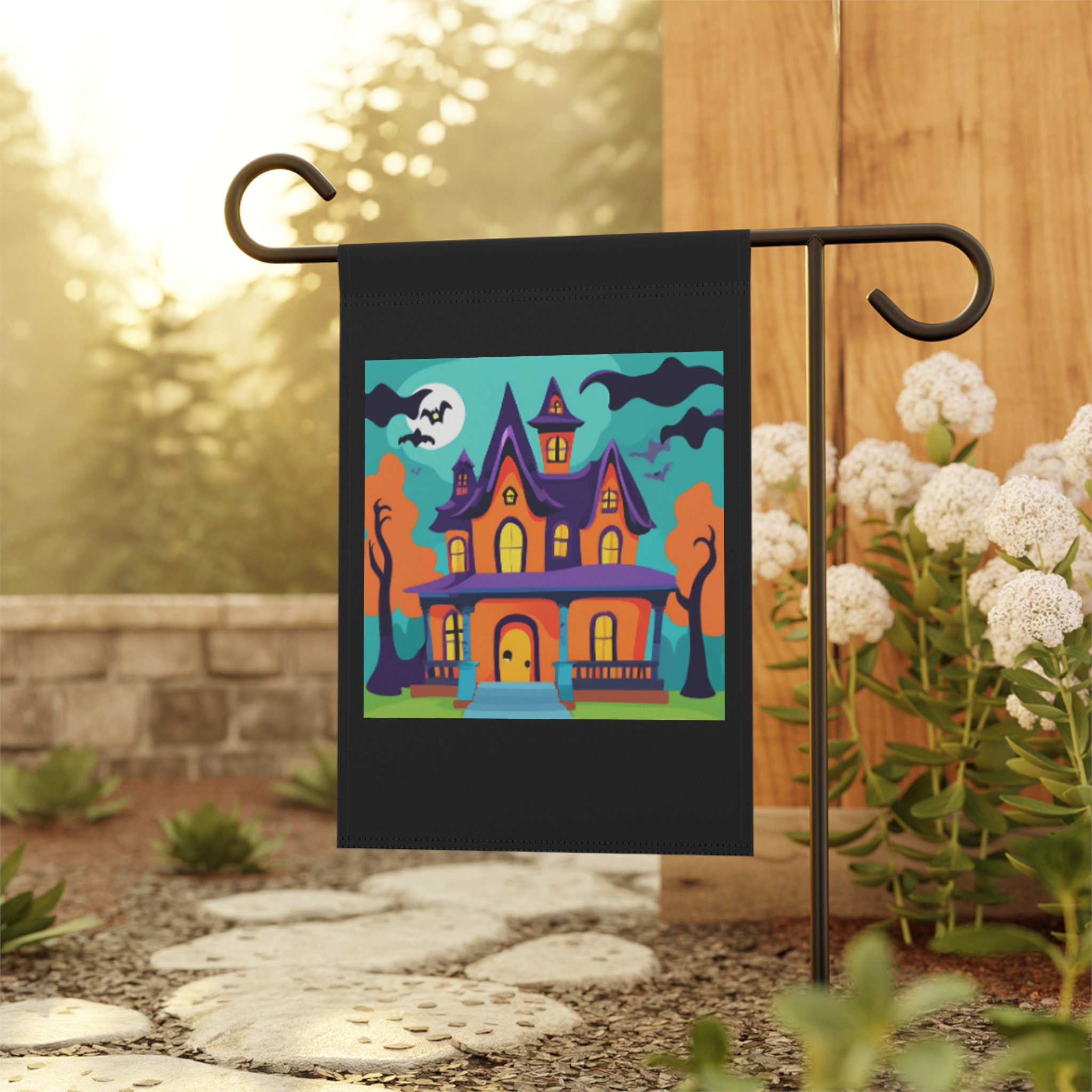 Haunted House Garden Banner - Etsy