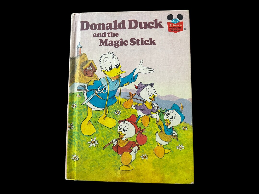 Vintage Walt Disney donald Duck and the Magic Stick Hardback Book Club ...