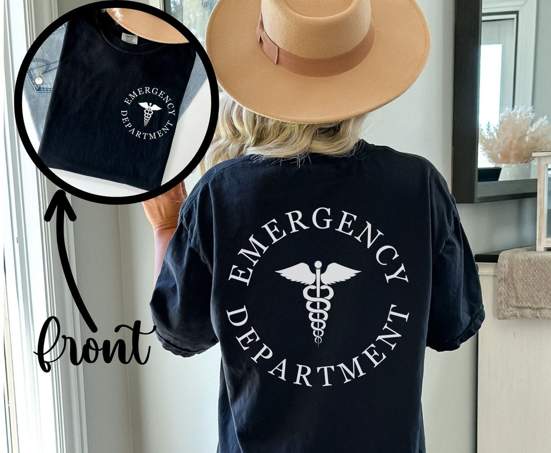 Comfort Colors® Emergency Department Shirt ER Tshirt ED Nurse Emergency ...