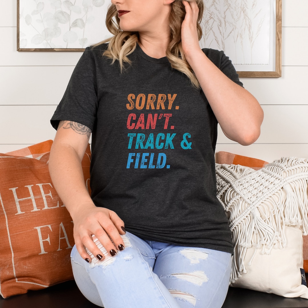 Distressed Lettering Track and Field Shirt, Track and Field Tee, Track ...