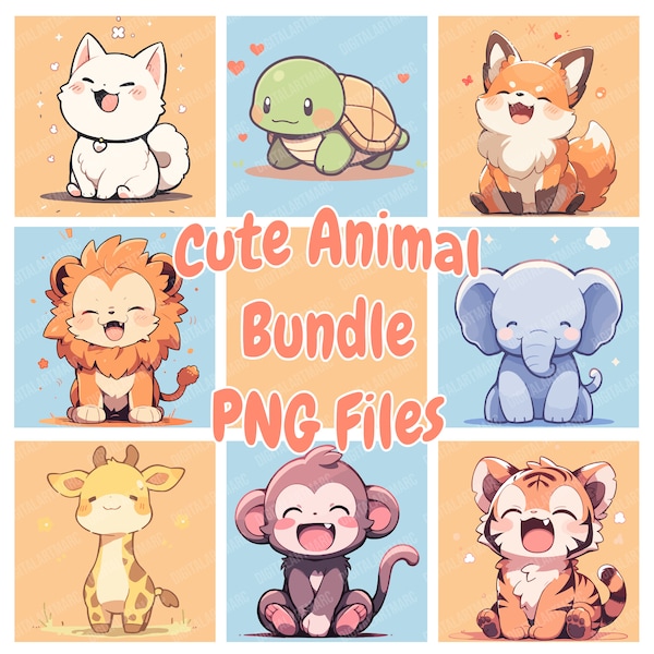 Chibi Animals - Etsy