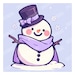 Snowman Christmas Bundle, 8 Cute Chibi Cartoon Snowmen, Transparent PNG ...