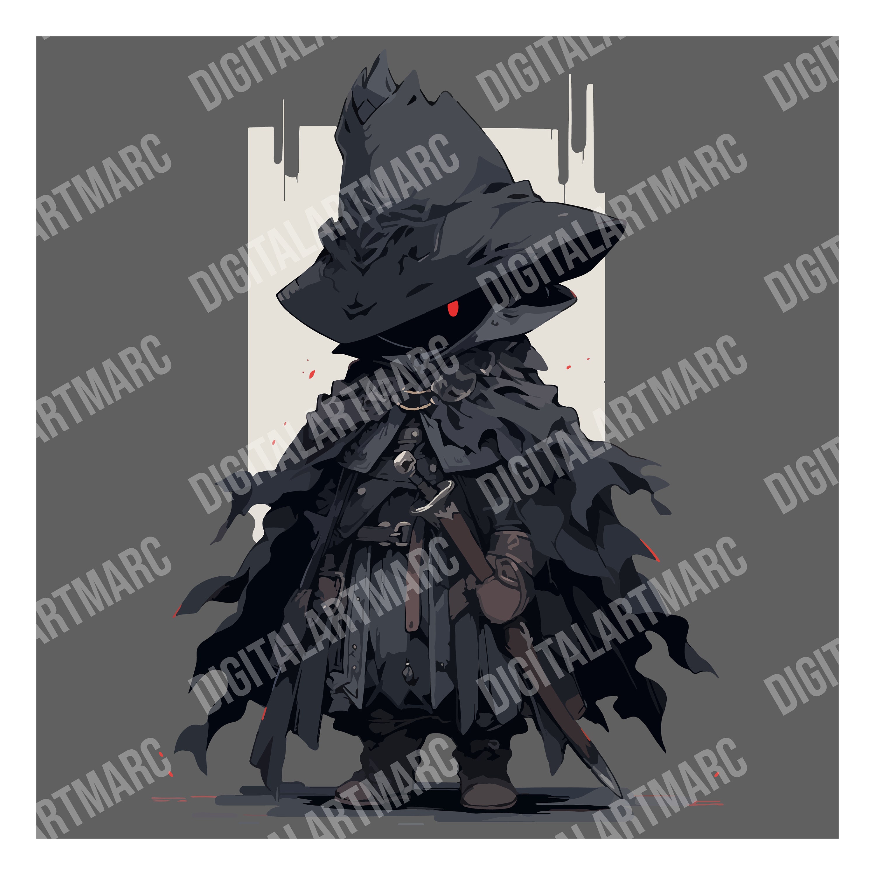 Bloodborne Inspired Bundle - 4 Cute Bloodborne Chibi Cartoon Characters ...