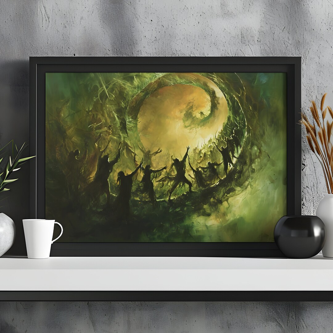 Styx Hades Underworld Oil Painting - Printable Digital Download - Etsy