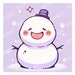 Snowman Christmas Bundle, 8 Cute Chibi Cartoon Snowmen, Transparent PNG ...