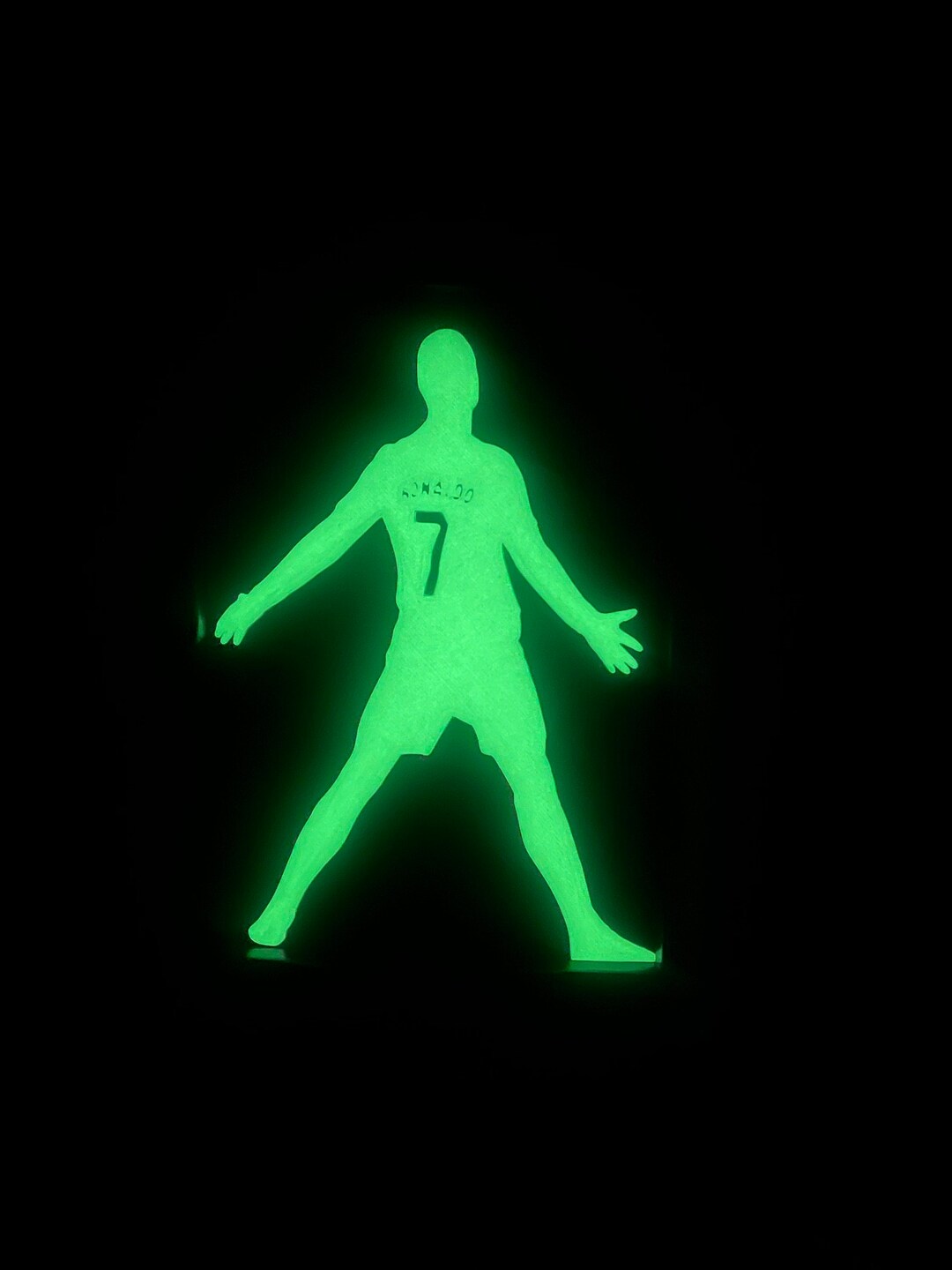 CR7 Cristiano Ronaldo Glow in Dark Cool Rare Portrait in Frame Doing ...
