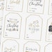 Printable Christmas Gift Tags Gold and Black With Customizable Text - Etsy