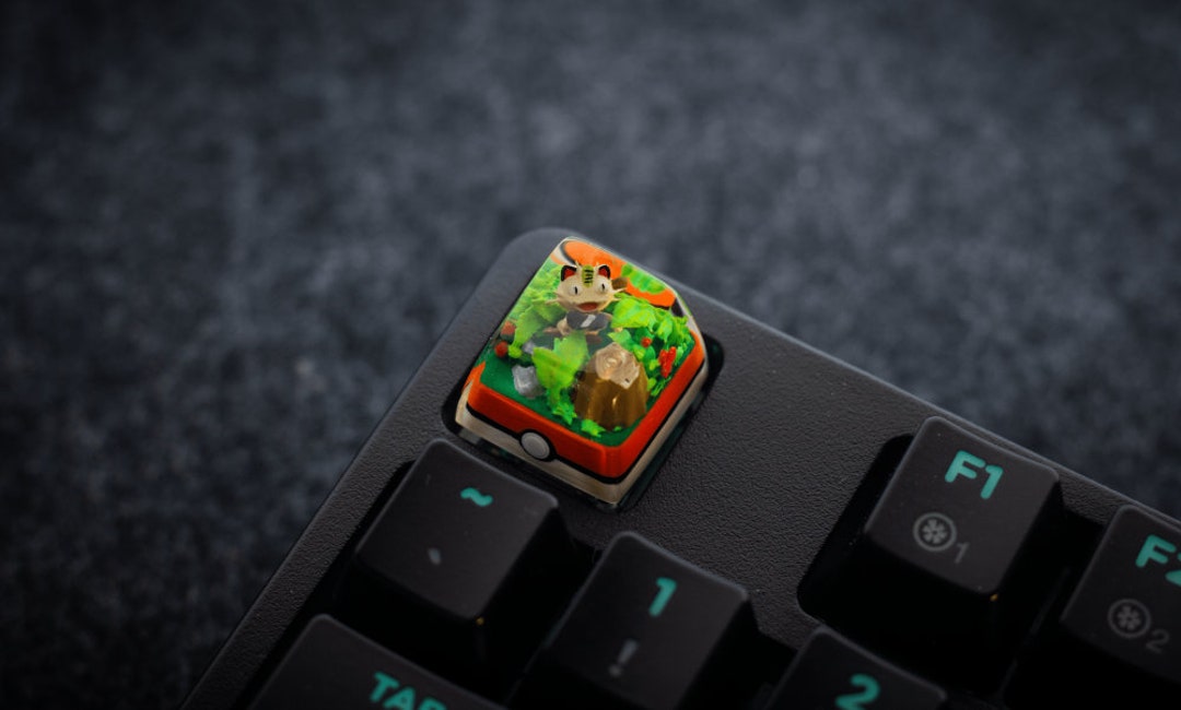 Mewth Keycap Pokemon ECS Resin Keycap Pokemon Resin Handmade - Etsy