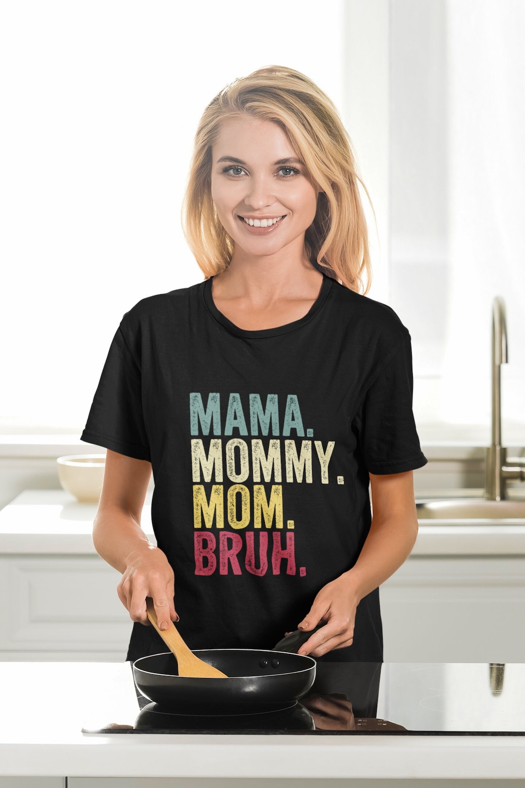 Colorful Mama Mommy Mom Bruh Shirt, Mom Life Shirt, Motherhood Shirt ...