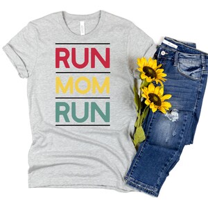 Run Mom Run Shirt, Runner Gift, Marathon Runner Shirt, Running Clothes ...