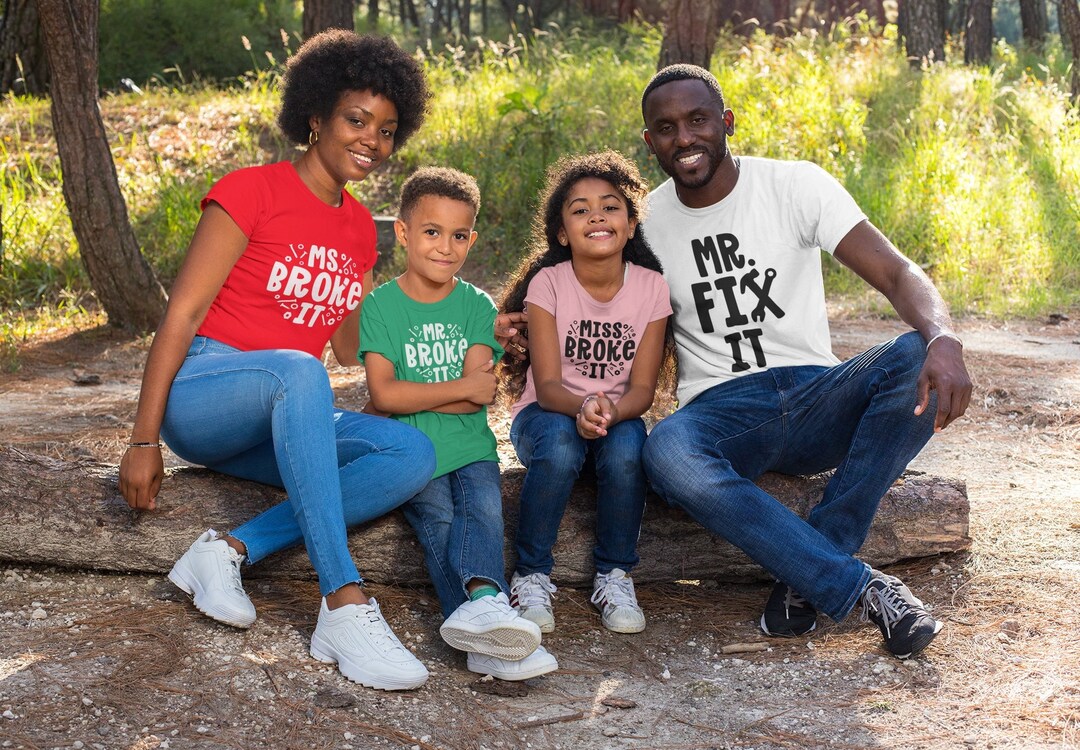 Mr. Fix It, Miss Broke It Family Matching Shirts, Father's Day Gift - Etsy