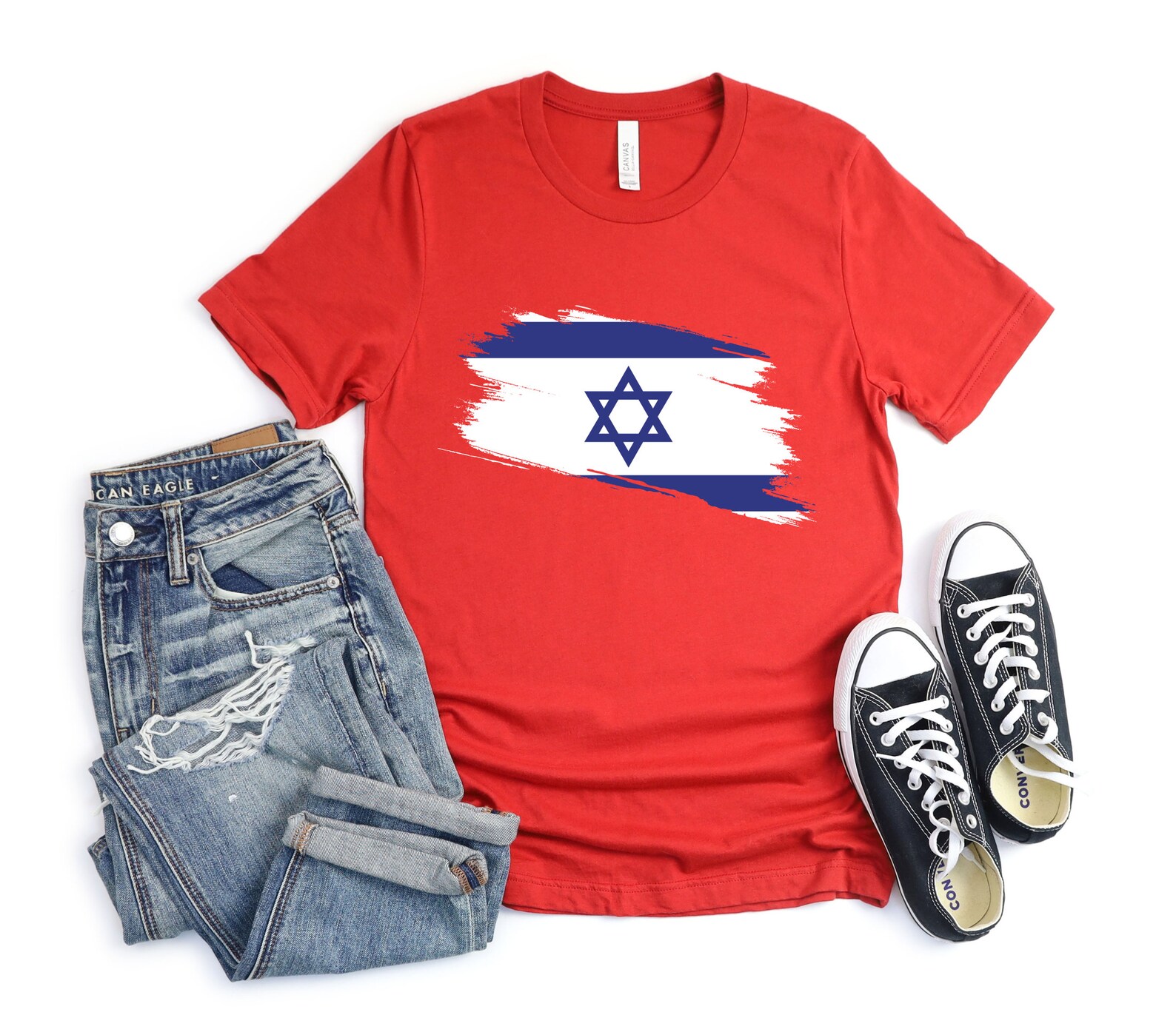 Israeli Flag Shirt, Star of David Tee, Jewish Pride, Support Israel - Etsy