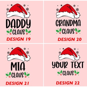DTF Santa Claus Designs, Santa Claus Christmas DTF, Custom Xmas DTF ...