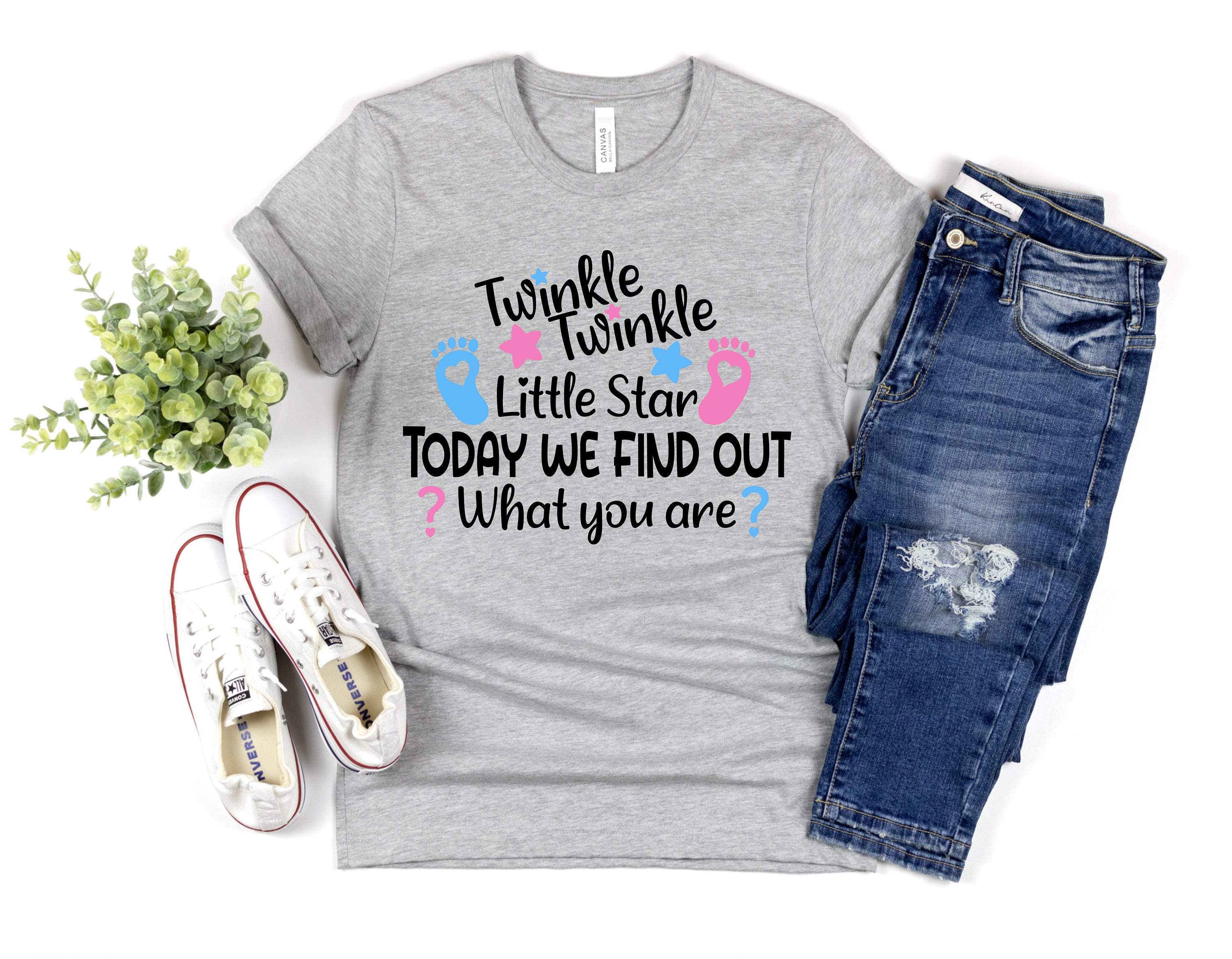 Twinkle Twinkle Little Star Gender Reveal Shirt, Today We Find Out What ...