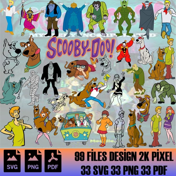 Svg Scobby Doo - Etsy