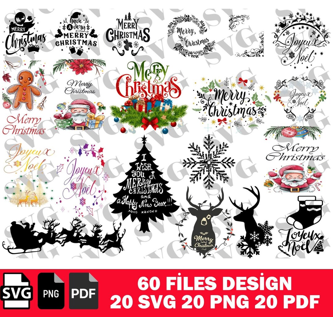 Noel Party Svg | Noel Clipart | Christmas Svg | Santa Svg | Merry ...