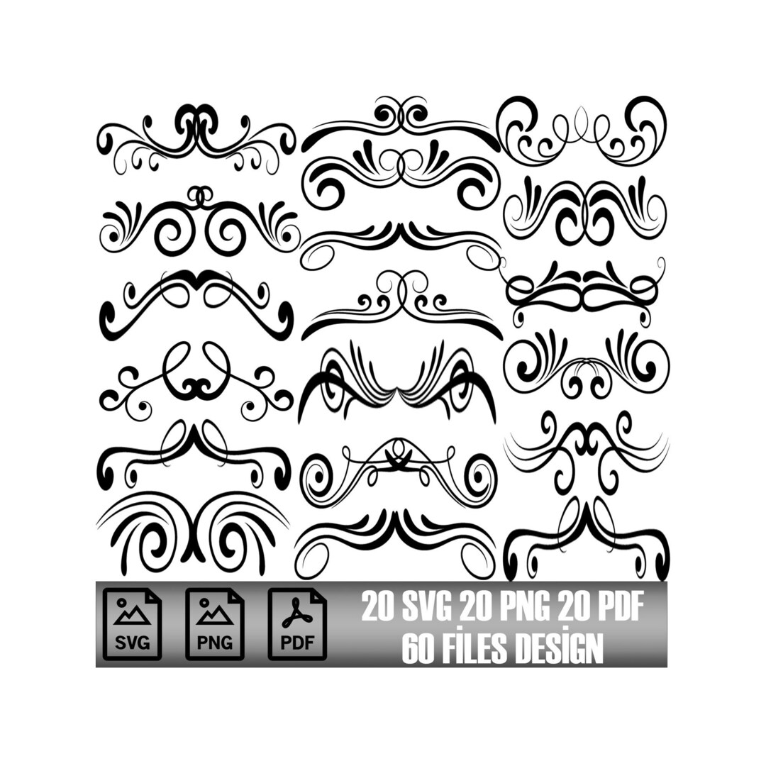 Doodle Elements Silhouette Bundle | Doodle Life Svg | Cnc File | Cut ...
